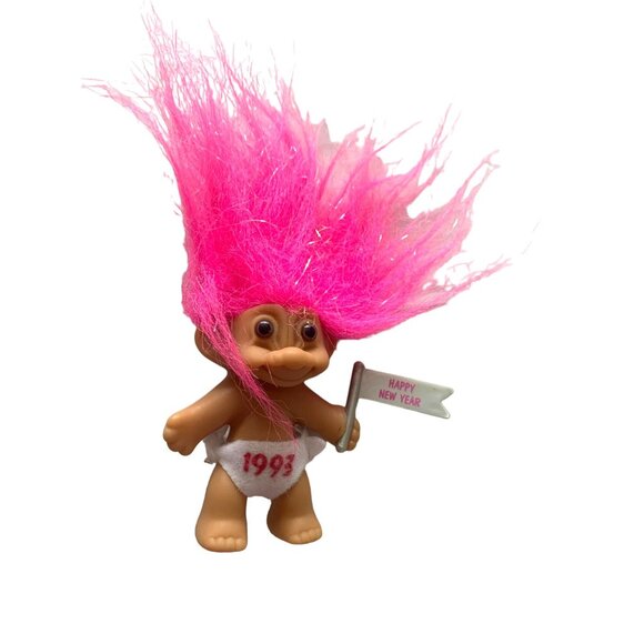 Russ Berrie | Toys | Russ Berrie Troll Doll 2 In Tall Pink Sparkle Hair ...
